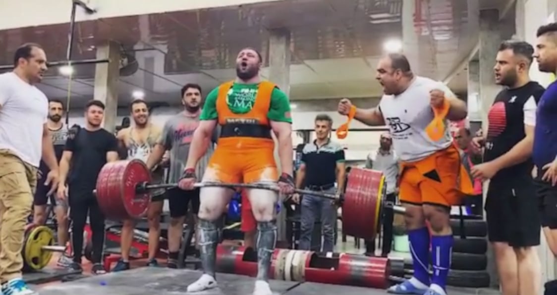 Iranian Strongman Peiman Maheripourehir Deadlifts 1050 Lbs, Wants to ...
