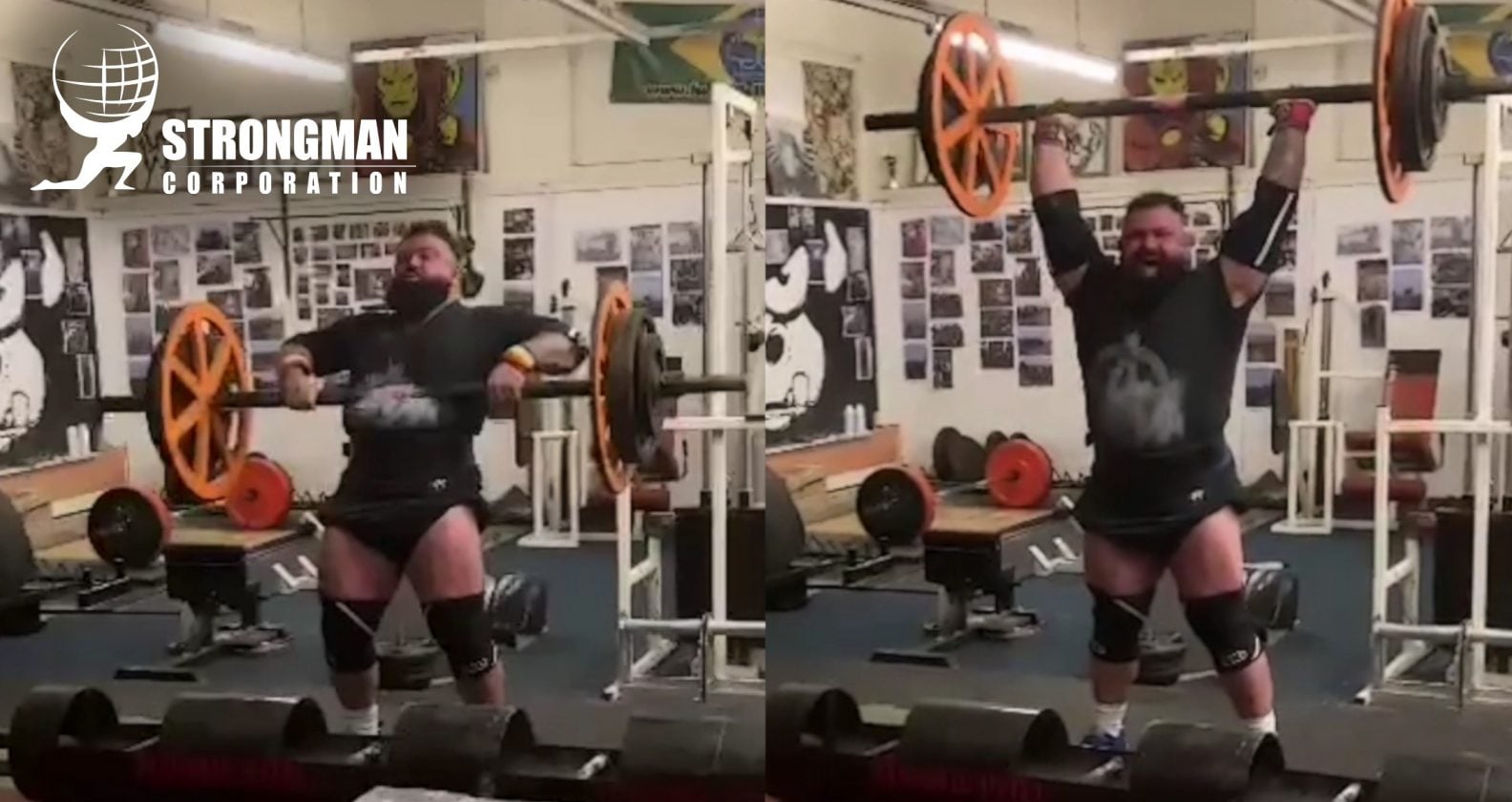 Strongman Ben Williams Hits Impressive 180kg/396lb Axle Clean and Press