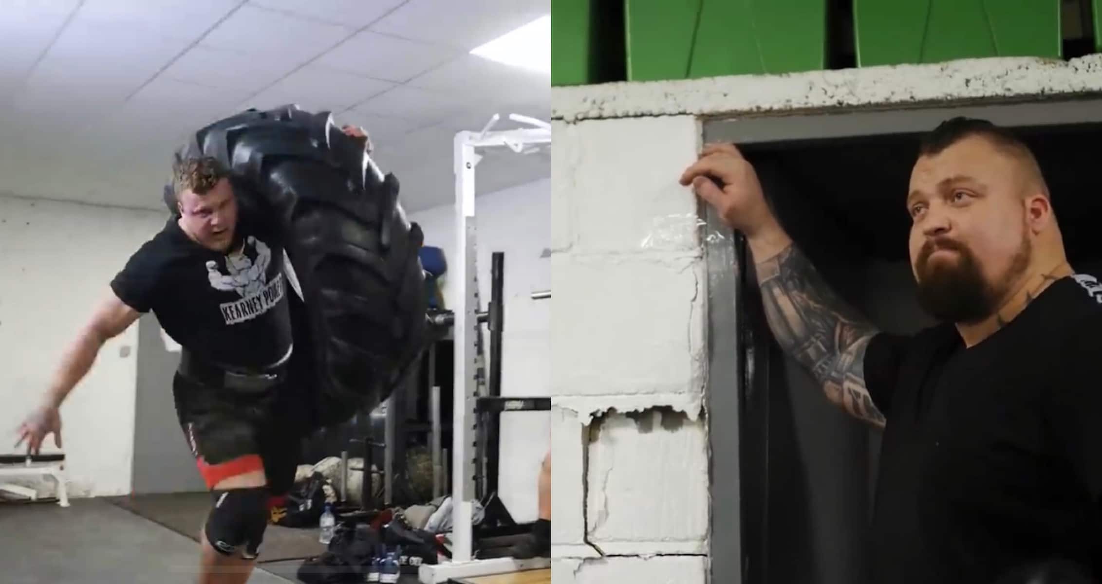 WATCH: Tom Stoltman Accidentally Breaks Gym Wall During 2021 Training ...