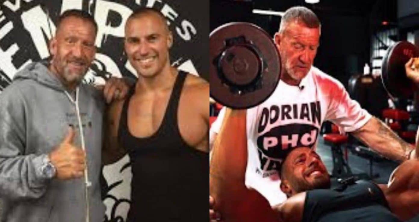 Bodybuilding Legend Dorian Yates Trains Fitness Star Mike Thurston ...
