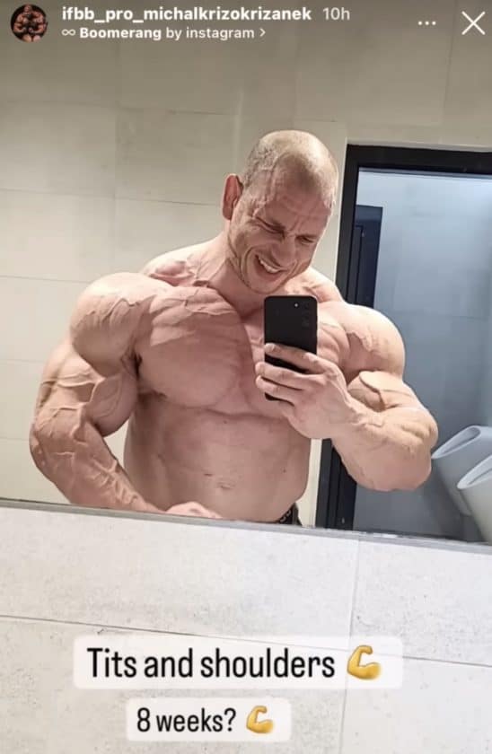 Michal Krizo Shares Physique Update Teasing Show In Eight Weeks