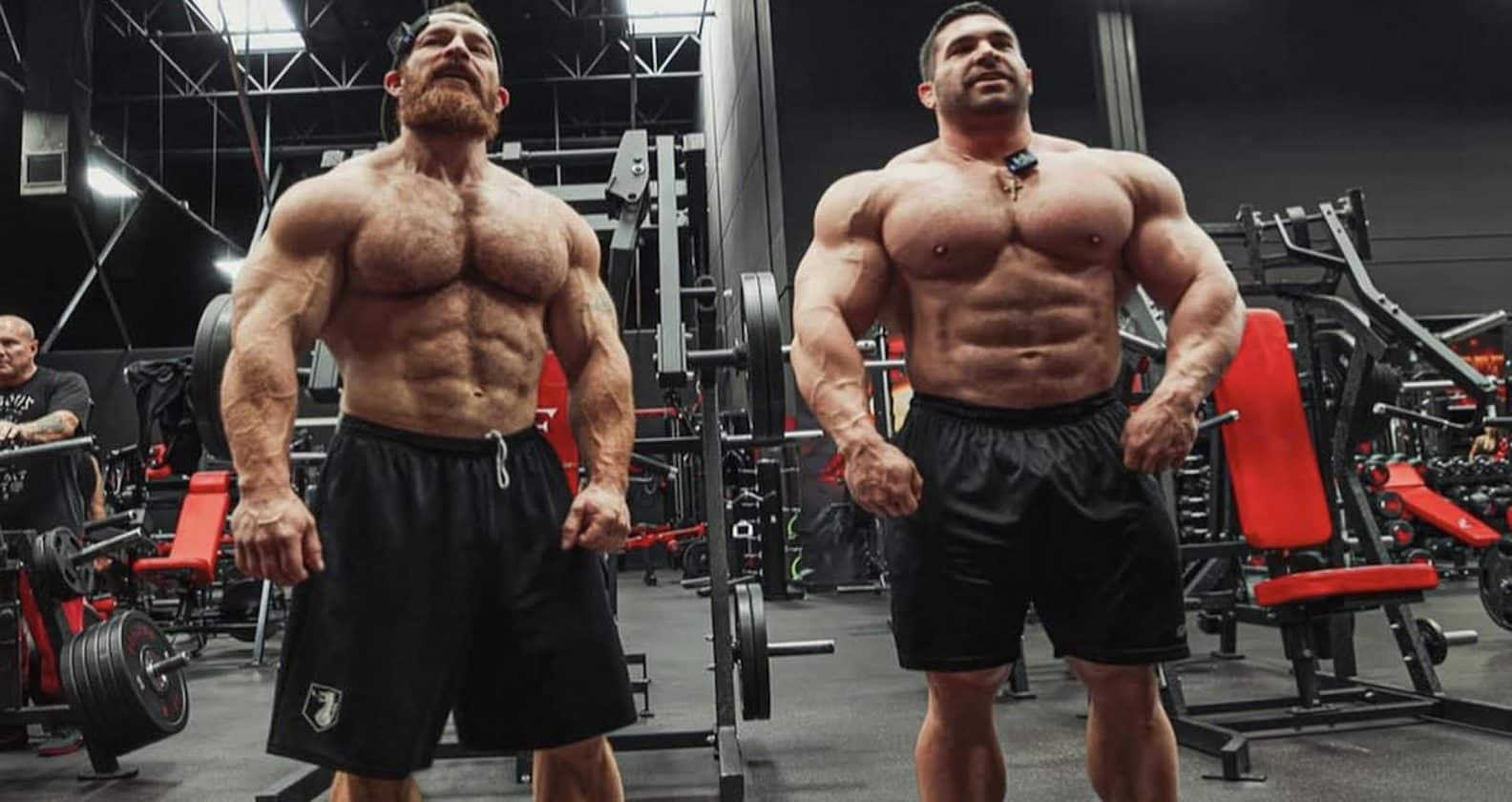 Derek Lunsford Continues Olympia Prep By Hitting Chest With Flex Lewis