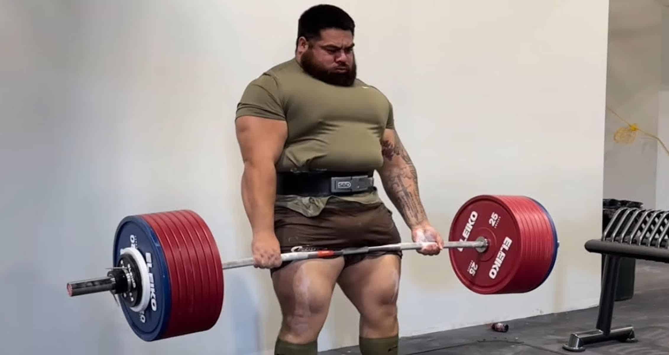 Jesus Olivares Crushes Raw Deadlift 16kg Over IPF World Record