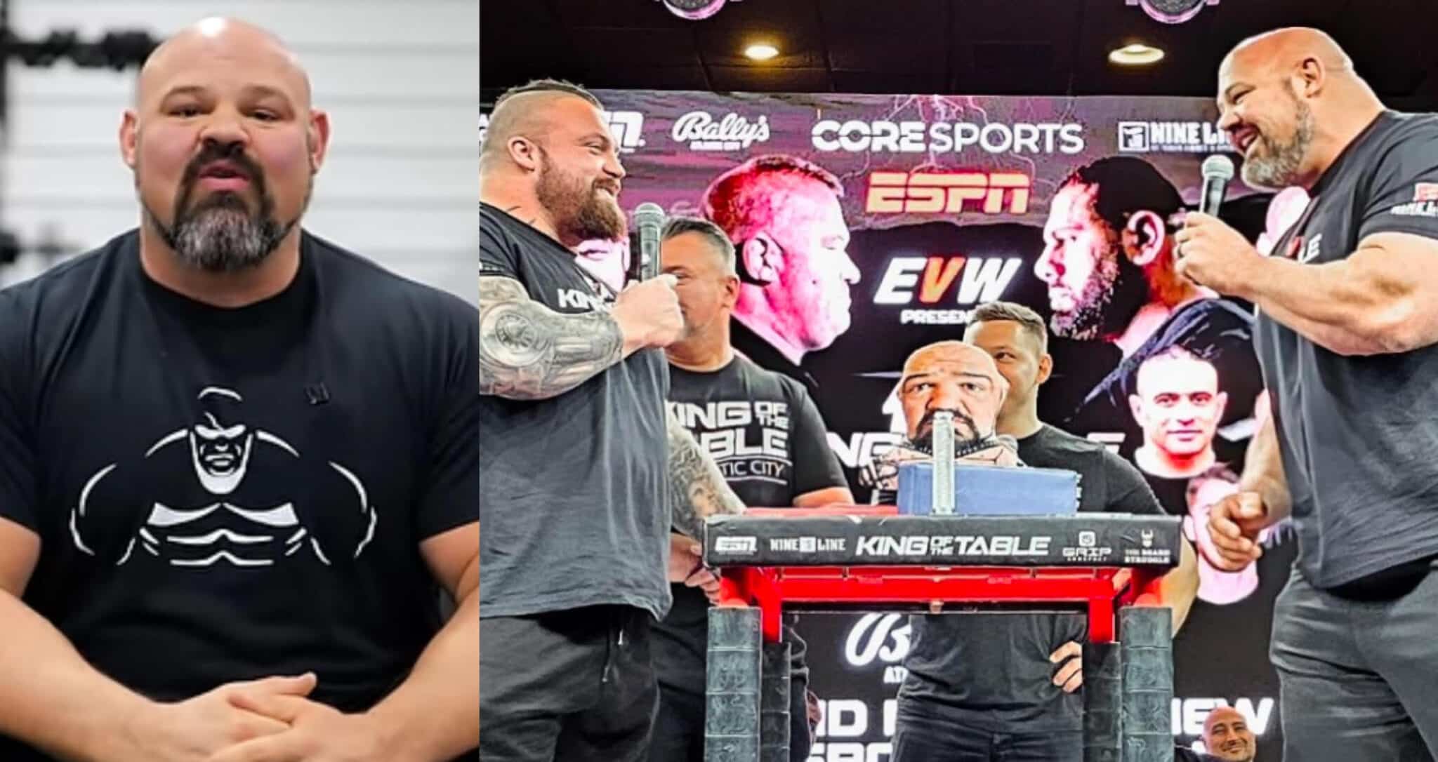 Brian Shaw Shares Arm Wrestling Matches During Strongest Man On Earth